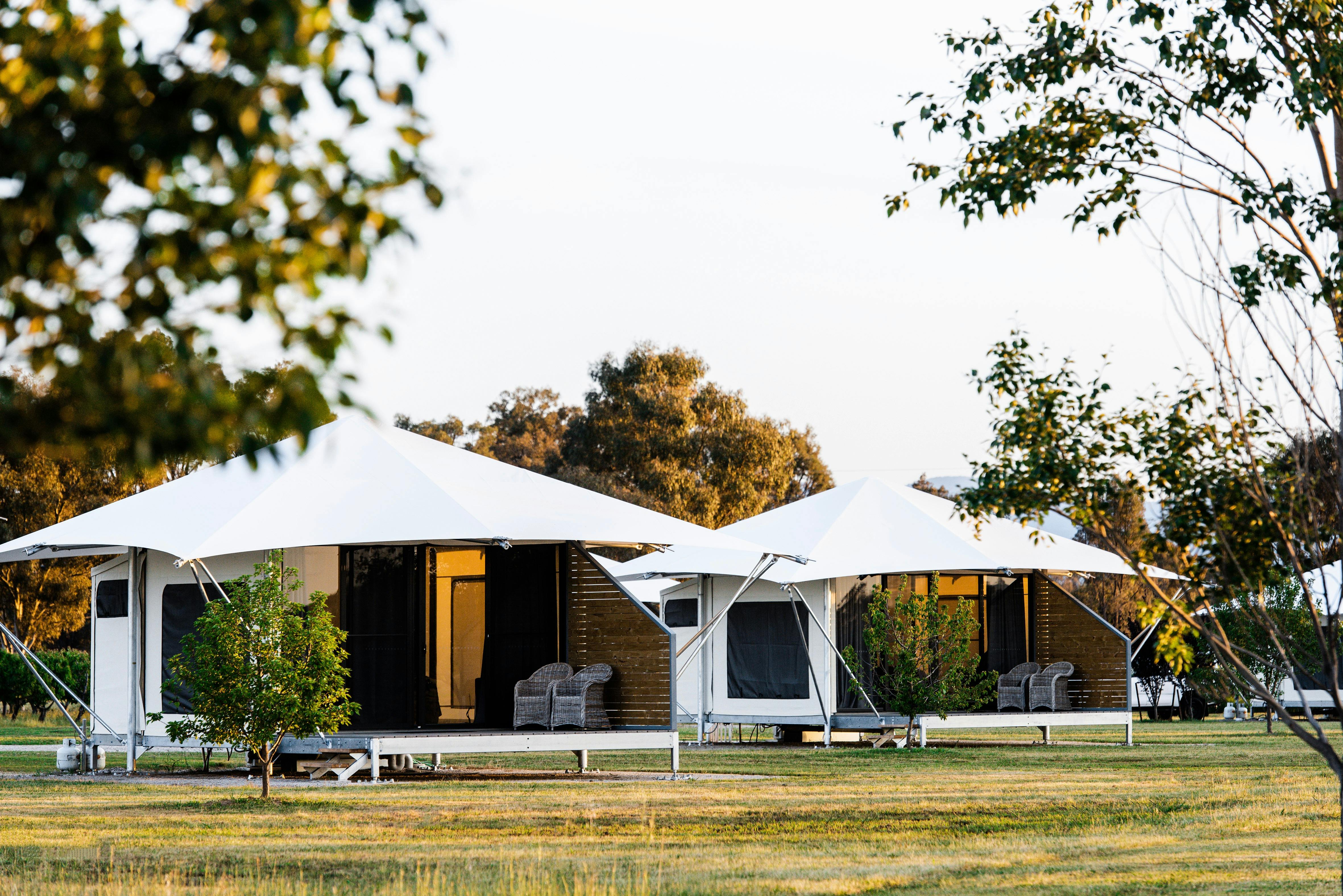 Glamping Tents at Blue Wren Farm | Visit Mudgee Region